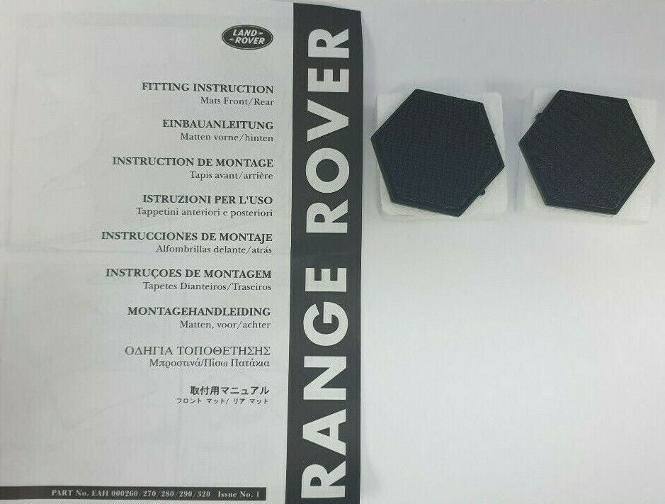 Genuine Range Rover 2002-2009 MatGrip Floor Mat Retainers - VUB002300 ...