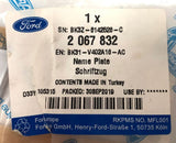 Genuine Ford Transit Rear Door Name Plate - 2067832 – Adamesh