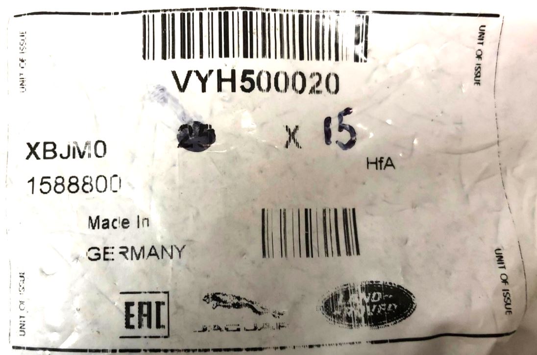 Genuine JLR Disco/XF Nut M8 x 1.0MM Pack Of 15 - VYH500020/C2P7628 ...